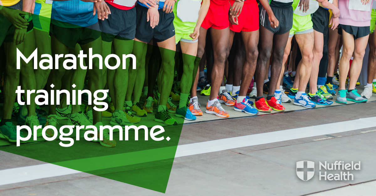 Marathon training programme | Nuffield Health