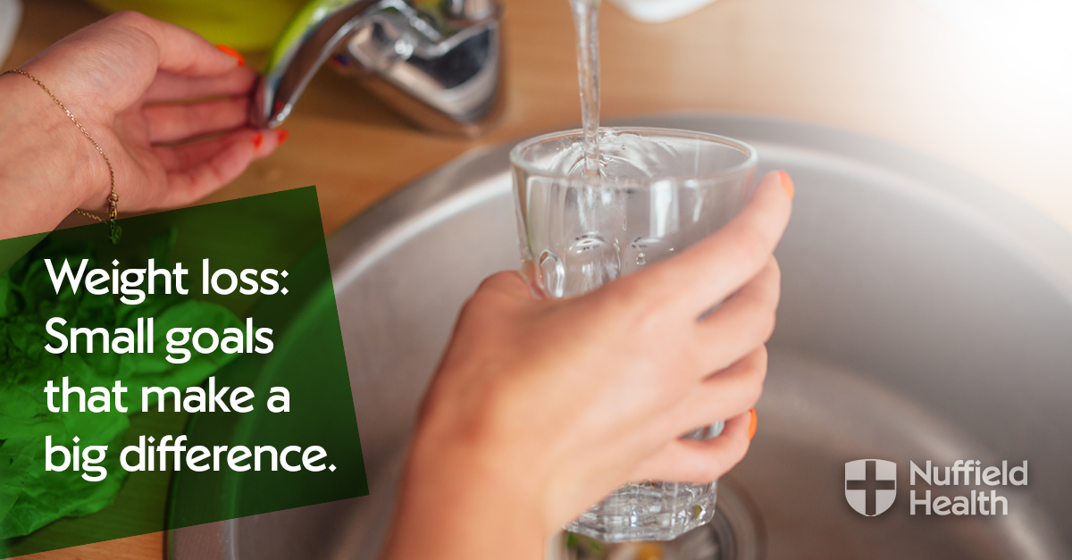 Weight loss, small goals that make a big difference | Nuffield Health