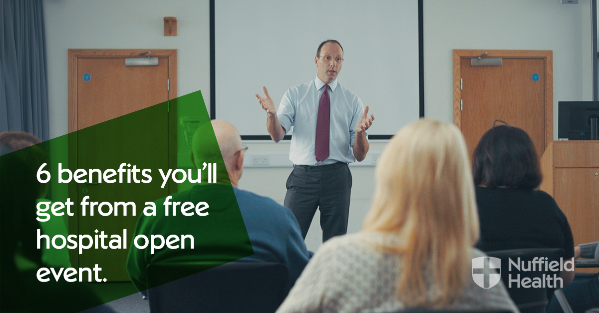 6 benefits of hospital open events | Nuffield Health
